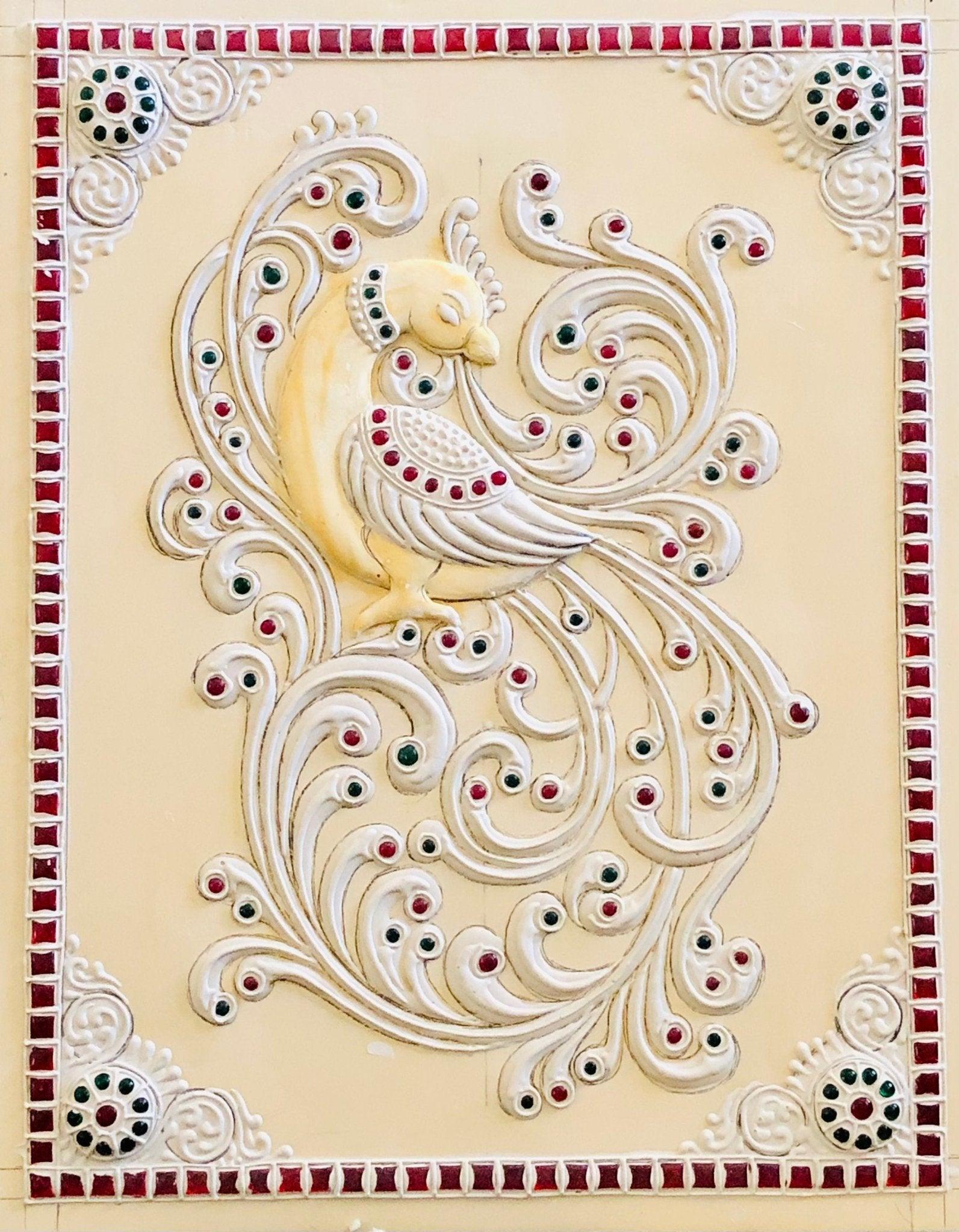 Peacock Muck board 11x14” – Shri Arts & Gifts